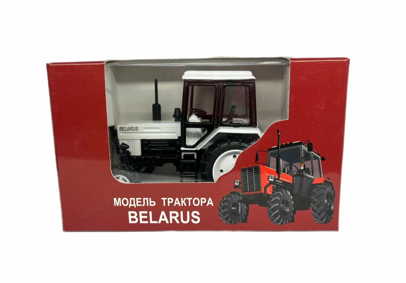 Модель трактора Мир Отечественных моделей "Беларус" МТЗ-82 , коллекционная, 1:43, Белый( 72446)