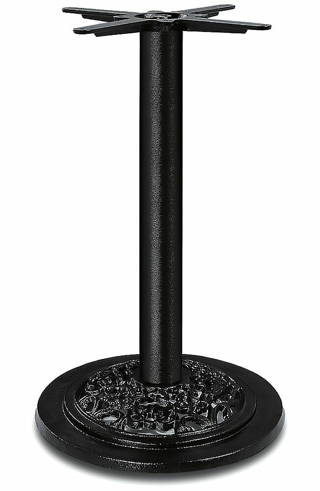 Подстолье 1218EM STOOL MARKET черный, круглая столешница, круглое основание