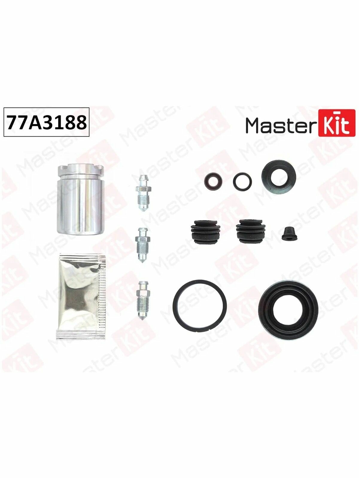 Ремкомплект тормозного суппорта + поршень для а/м Honda Civic / Хонда Цивик, Masterkit 77A3188