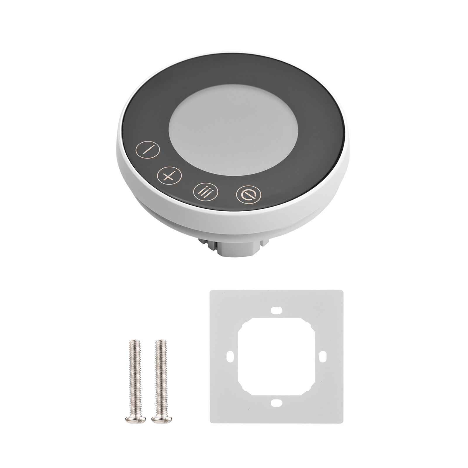 Программируемый интеллектуальный цифровой термостат -контроллер температуры с круглым сенсорным экраном для Home School Office Hotel