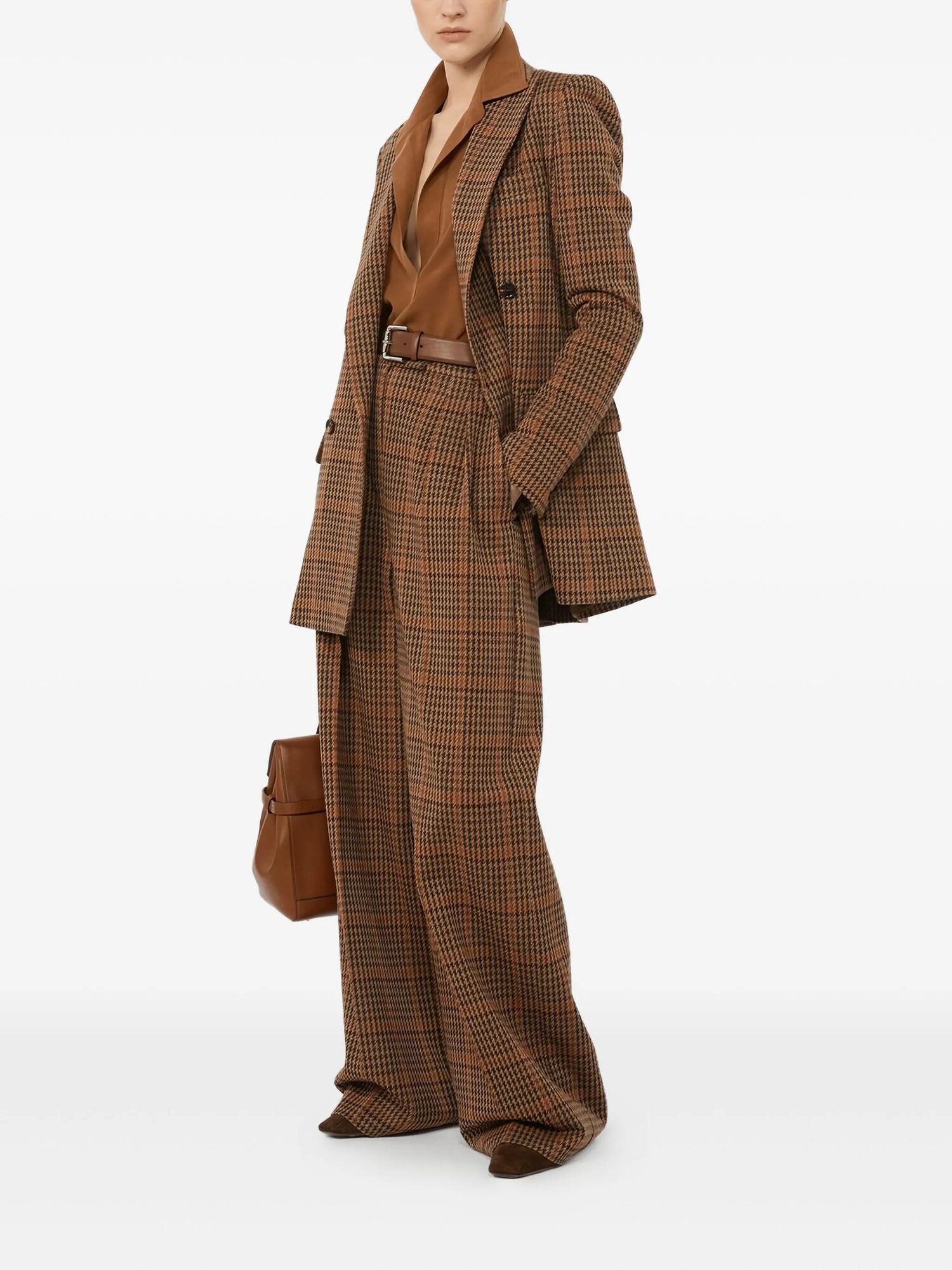 Блуза Max Mara Mirko, размер 40, коричневый — фото 1