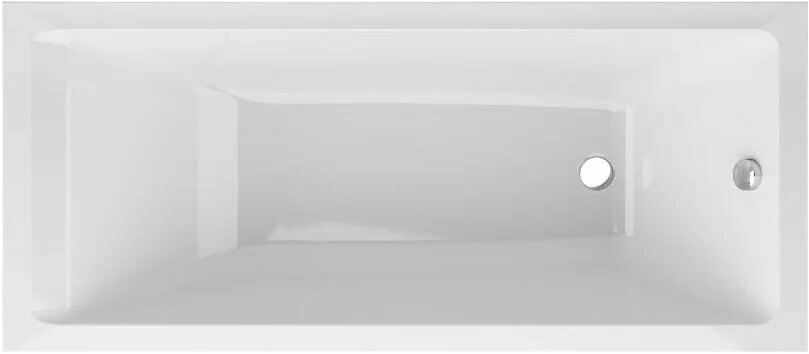 Акриловая ванна AM.PM Gem 160x70, с каркасом, с экраном, пристенная, белая, глянцевая, прямоугольная
