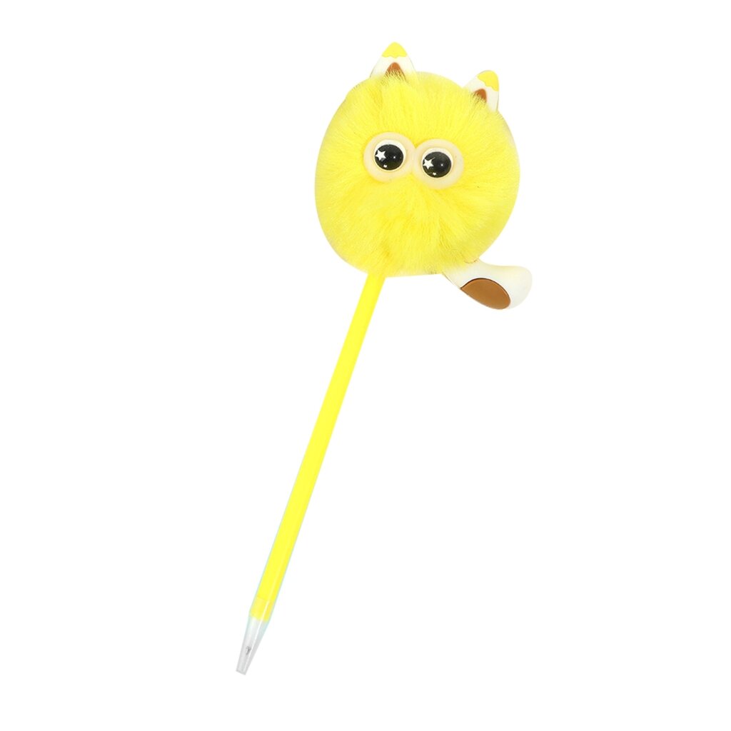 6 ПК плюшевые чернильные пера 1,0 мм черно -гель школьные кабинеты для написания