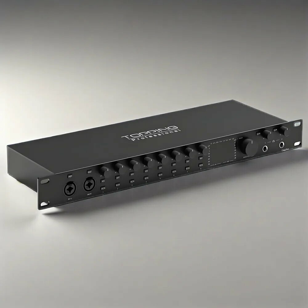 KNOW EASY-Аудиоинтерфейс Topping Professional E8x8 PRE, черный