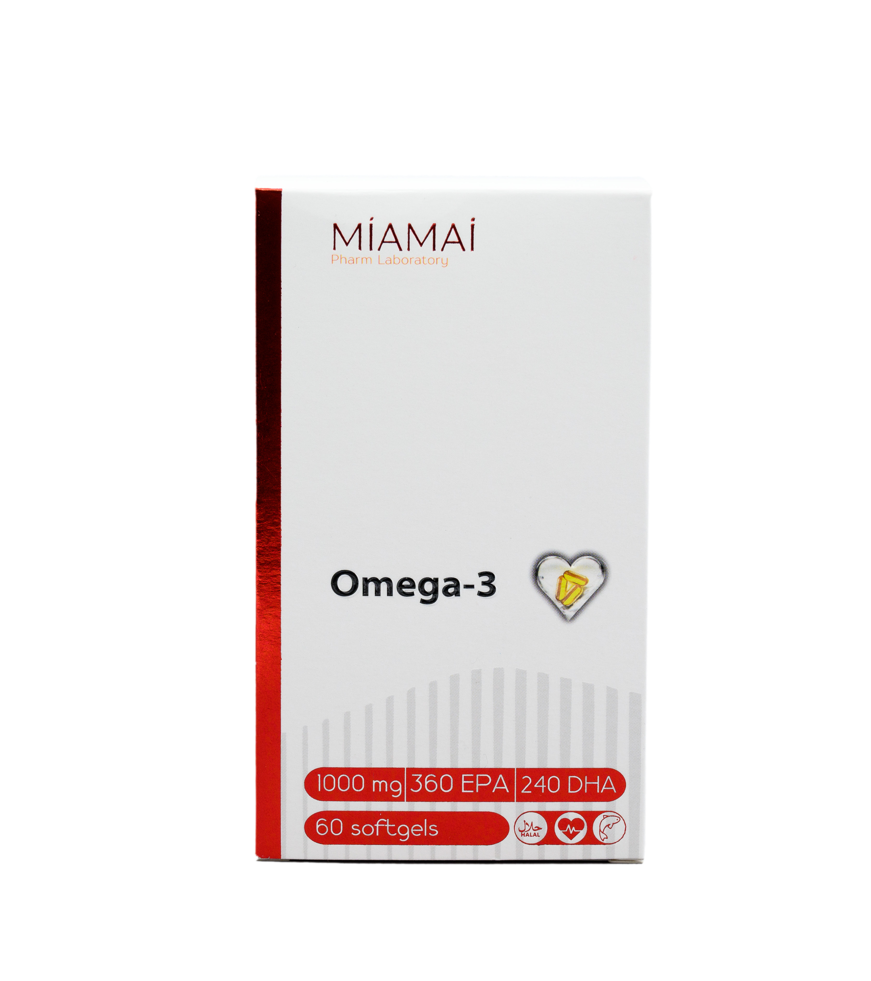 Miamai Omega-3 60 % 1000mg 60 софтгель. Комплекс ненасыщенных жирных кислот