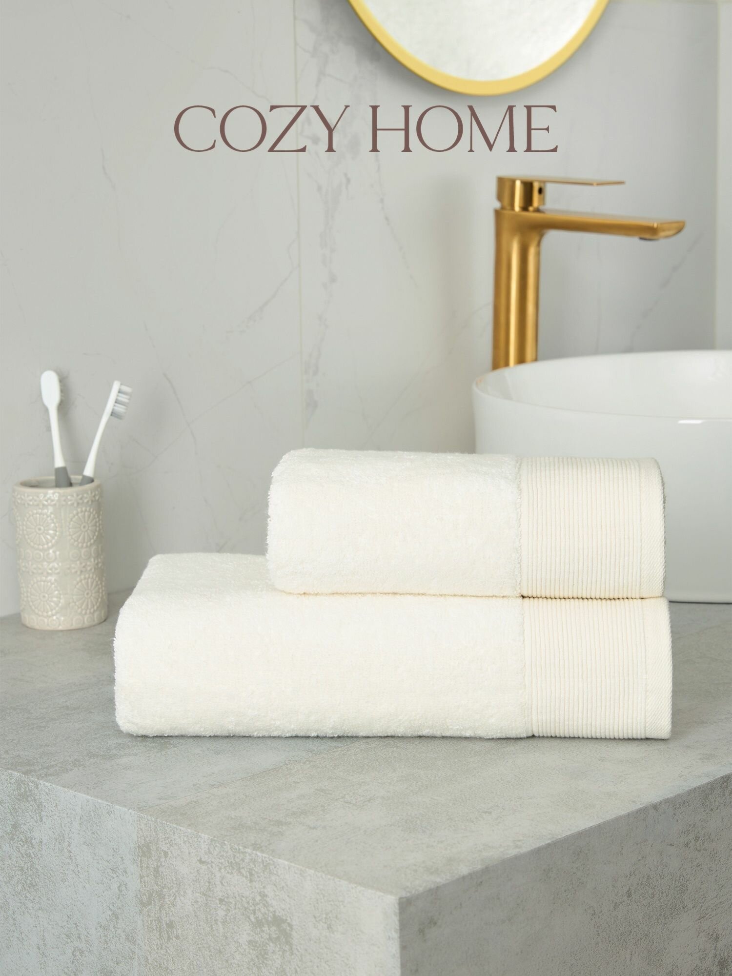 Полотенце махровое "Меховой/Peloso"50х90, микрокоттон, белый