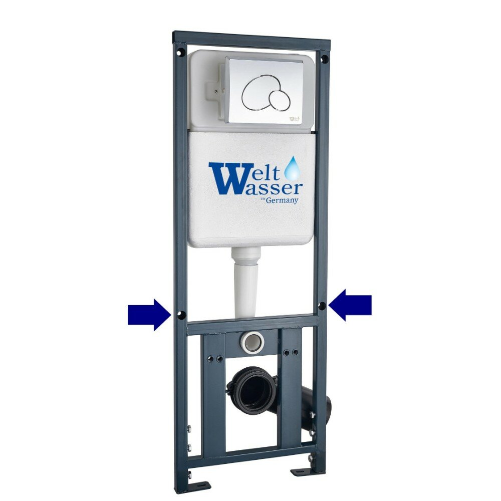 Инсталляция для унитаза WeltWasser Marberg 10000008207 с кнопкой хром