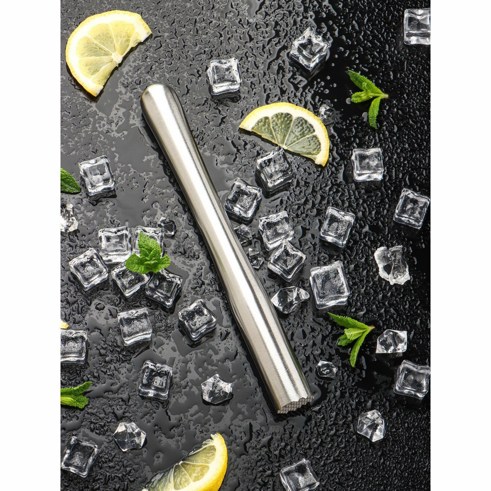 Мадлер - толкушка Steel, 23 см, нержавеющая сталь, цвет: серебристый