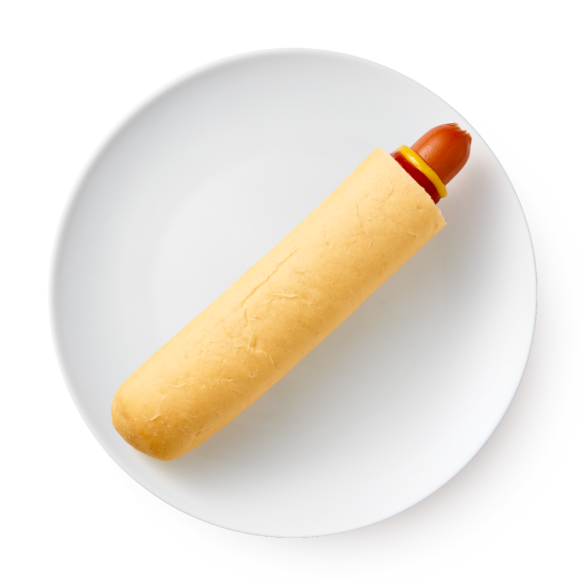 Хот-дог Грабли "Французский", с сосиской, горчичным и томатным соусами, 115 г