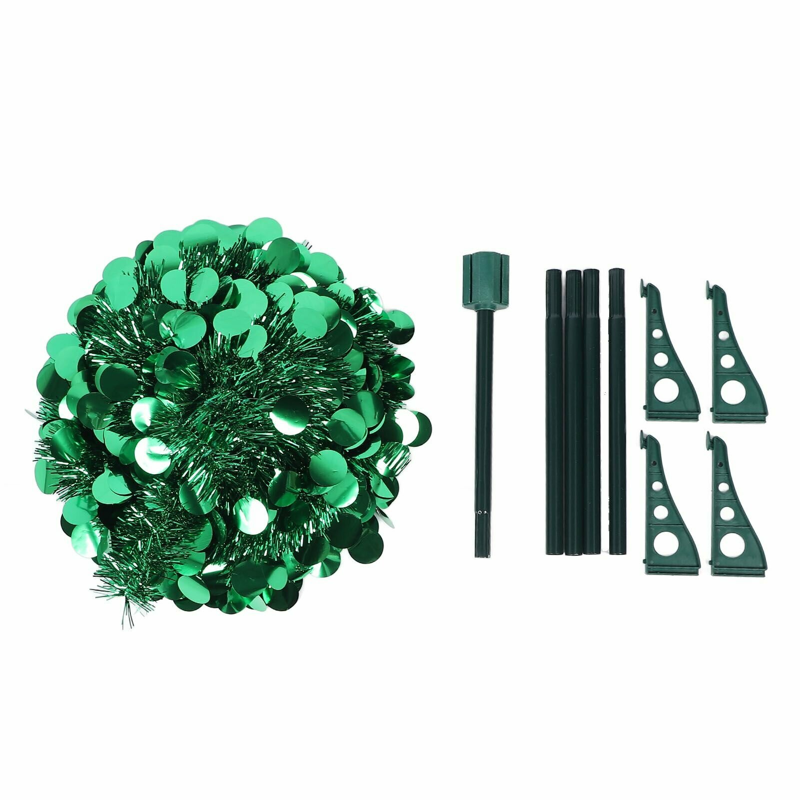 Складная искусственная елка 1.5 м зеленая для украшения офиса и дома