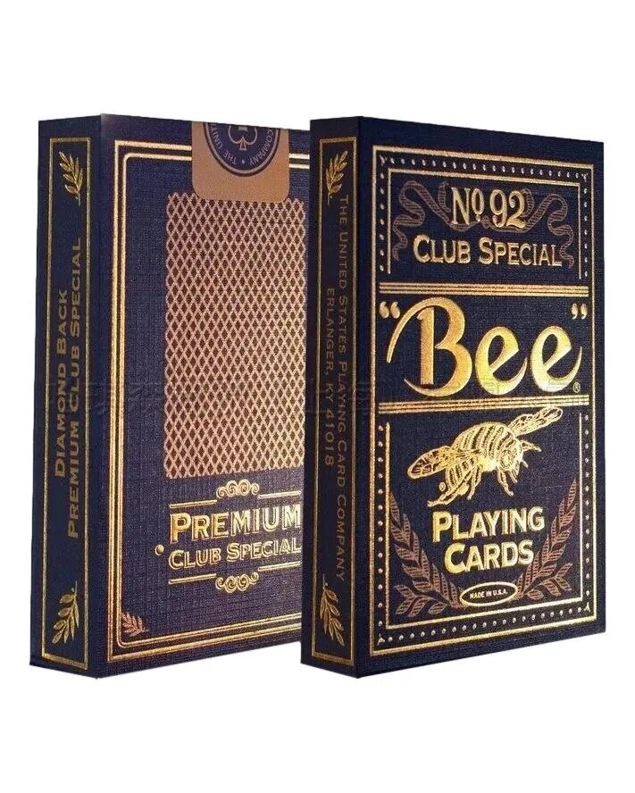 Карты игральные BEE Golden blue, 55