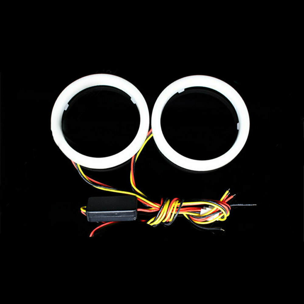 2 Шт Дневной Ходовой Свет и Лампа Указателя Поворота Для 95 мм Автомобильных Фар Angel Eyes