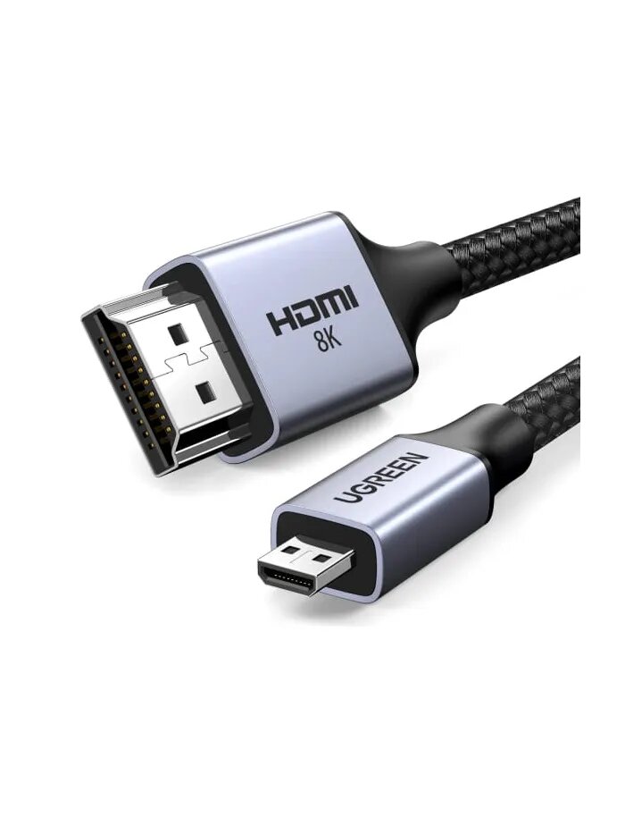 Кабель HDMI UGREEN HD164 15517_ 8K. Длина: 2м. Цвет: серый космос