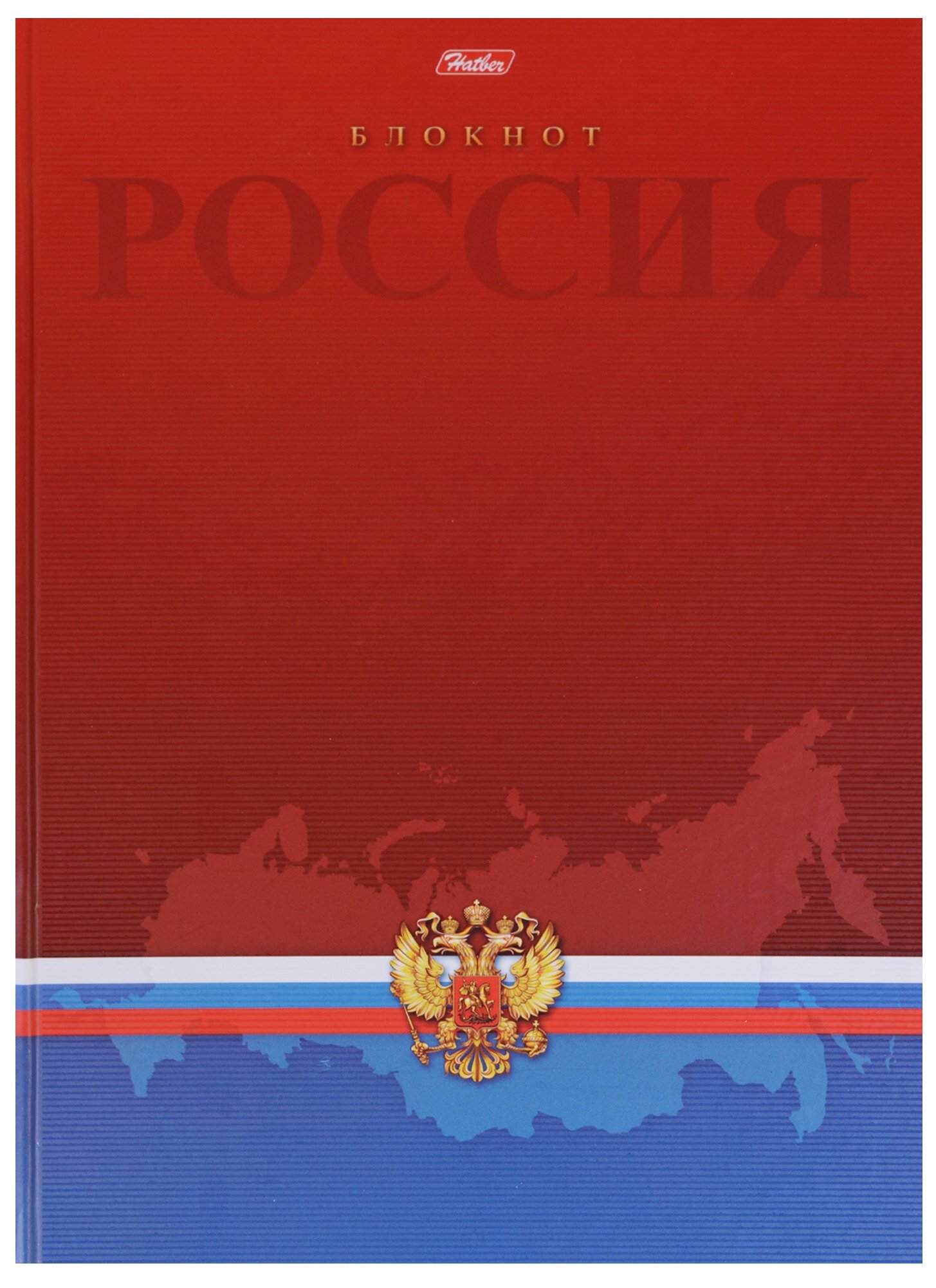 Книга для записей А4 80 листов клетка "Россия"