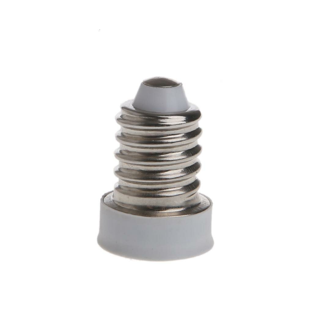 Переходник E14 на E12, Серебро