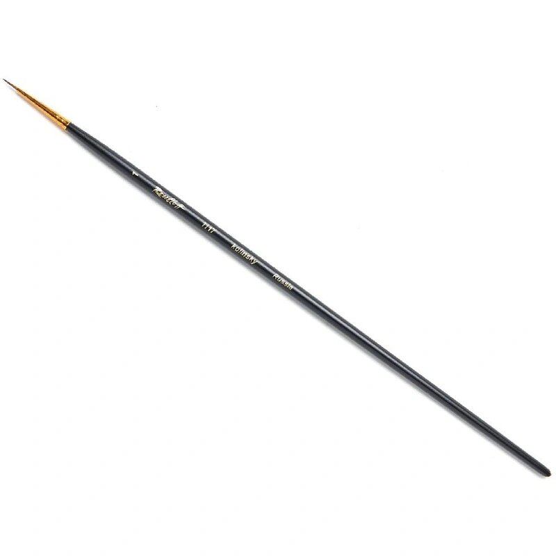 Кисть художеств. Roubloff колонок, мягкая, круглая, №1, корот. ручка, ЖК1-01,07Ж