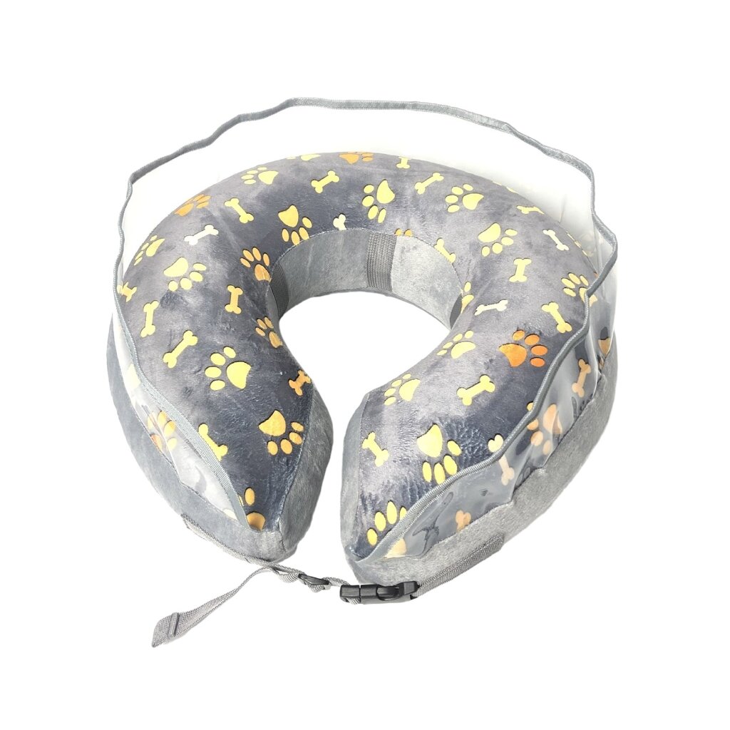 Регулируемый надувный воротник для пост восстановления мягкий комфортный конус с прозрачной перегородкой подходящей собаки кошки