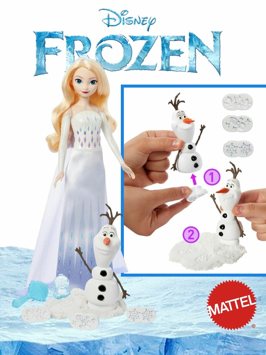 Кукла Mattel Disney Frozen HYH10 Эльза и Олаф Холодное сердце Дисней
