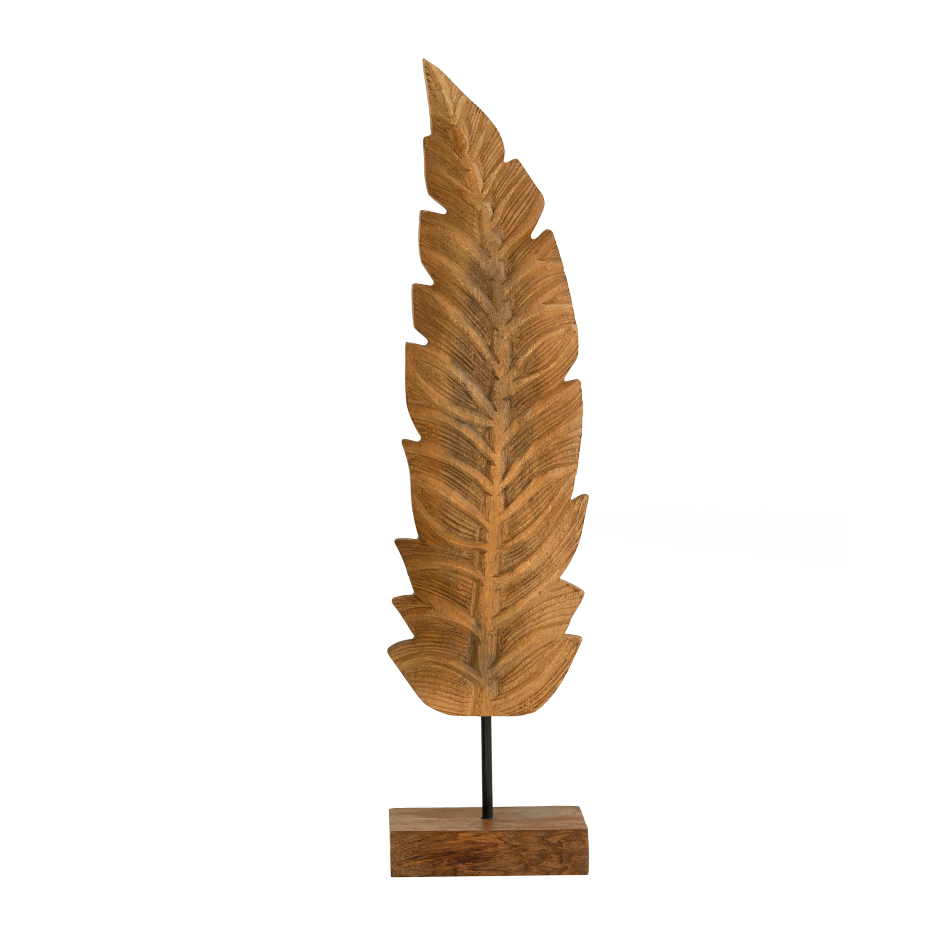 Декор для интерьера деревянный, фигурка лист патта до