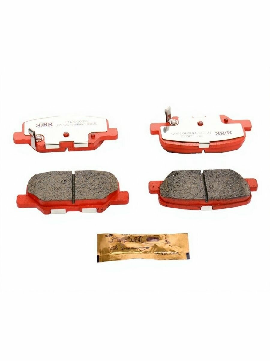 Колодки тормозные дисковые задние NIBK PN25003S для Mazda 6, Mitsubishi ASX, Peugeot 4008