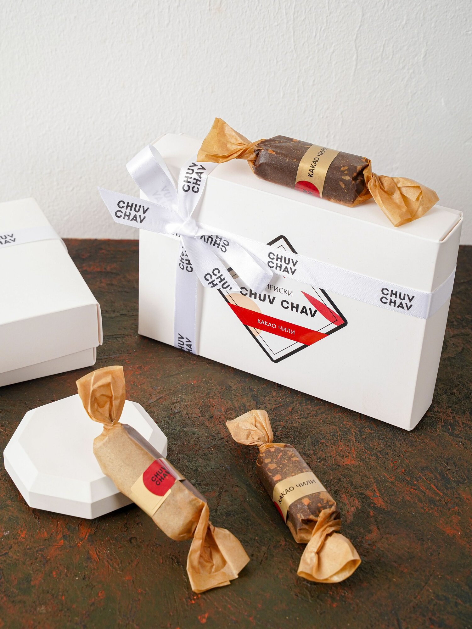 Ириски Чув-Чав какао чили, подарочный набор из 16 конфет