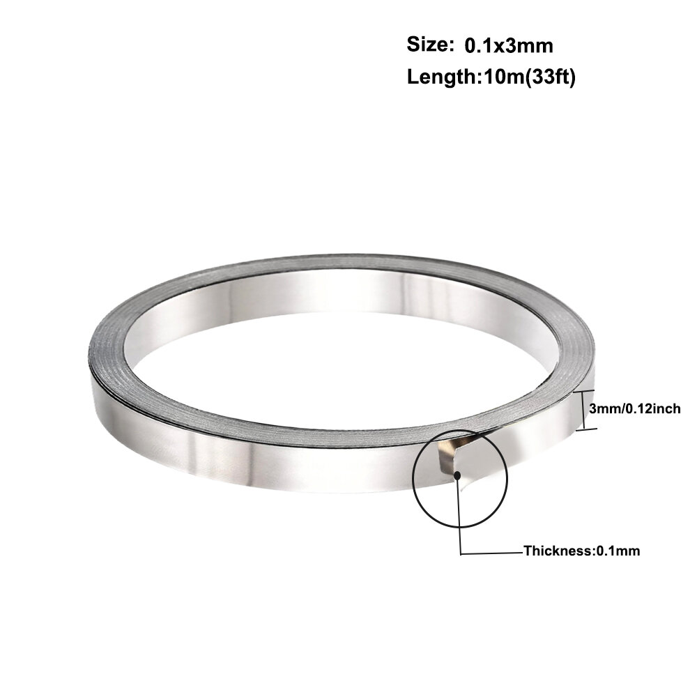 Аксессуар для пайки, никелевая лента для сборки аккумуляторов 18650, высокая проводимость и коррозионная стойкость