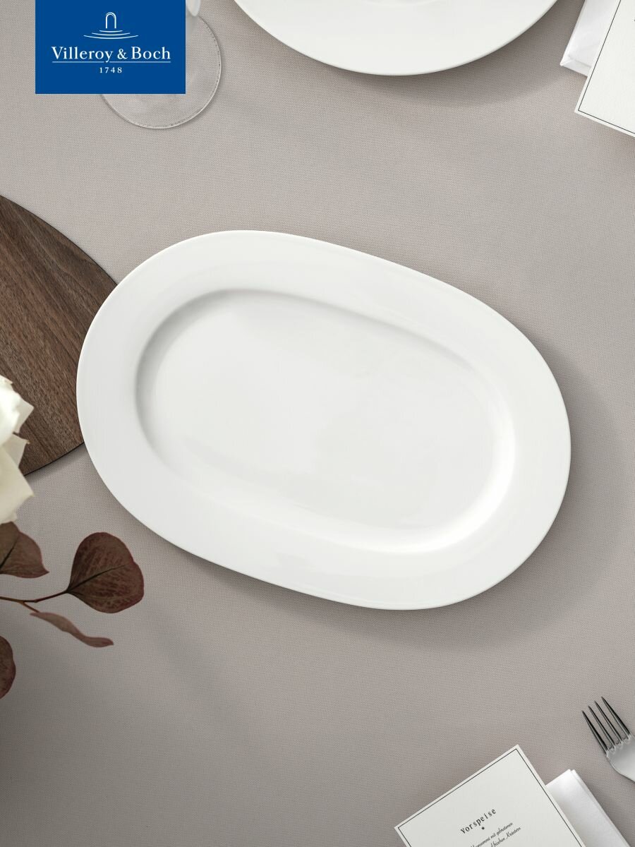 Блюдо овальное 34 см, Royal, Villeroy & Boch, Костяной Фарфор