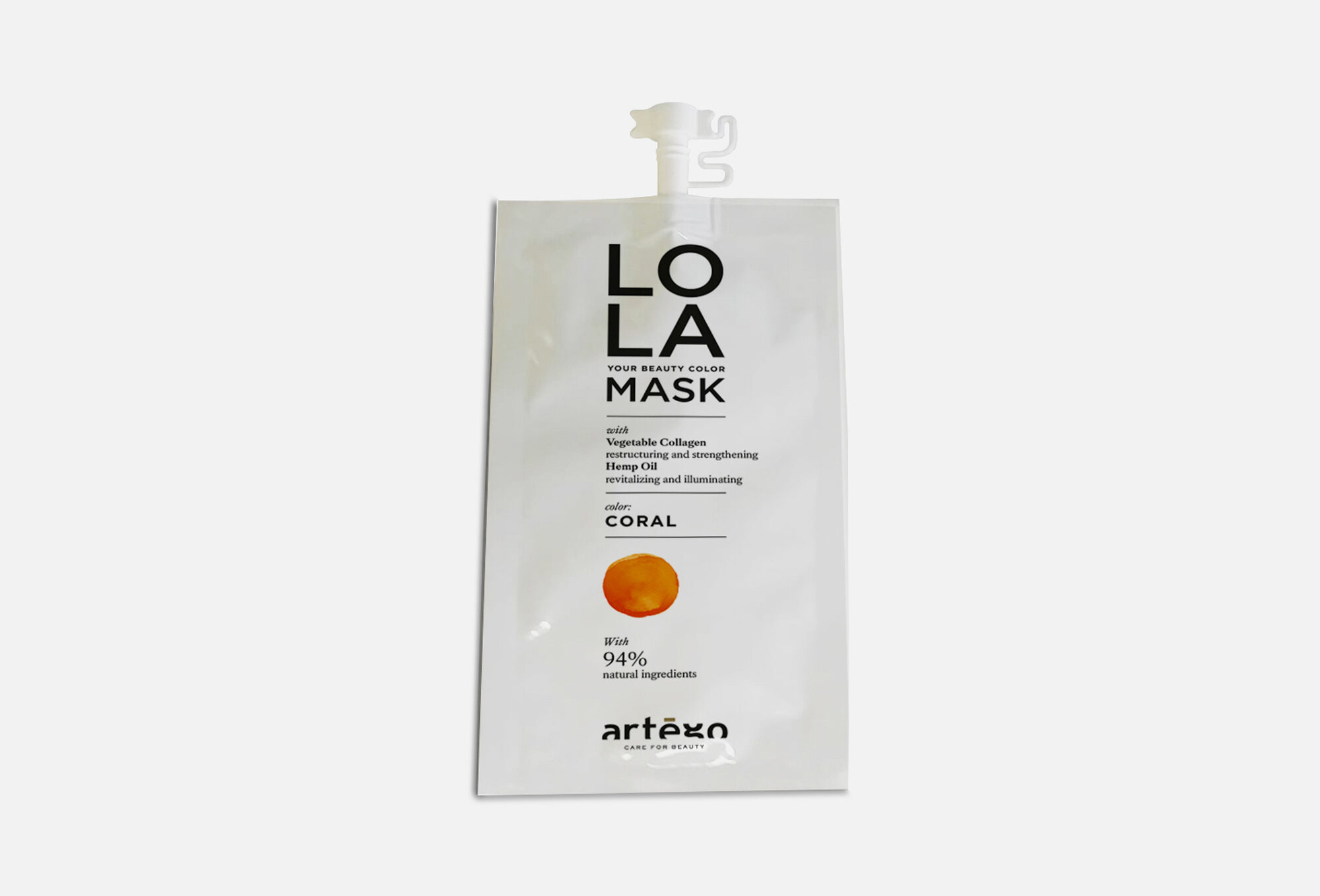 Маска оттеночная (коралл) ARTÈGO LO LA mask CORAL 20 мл