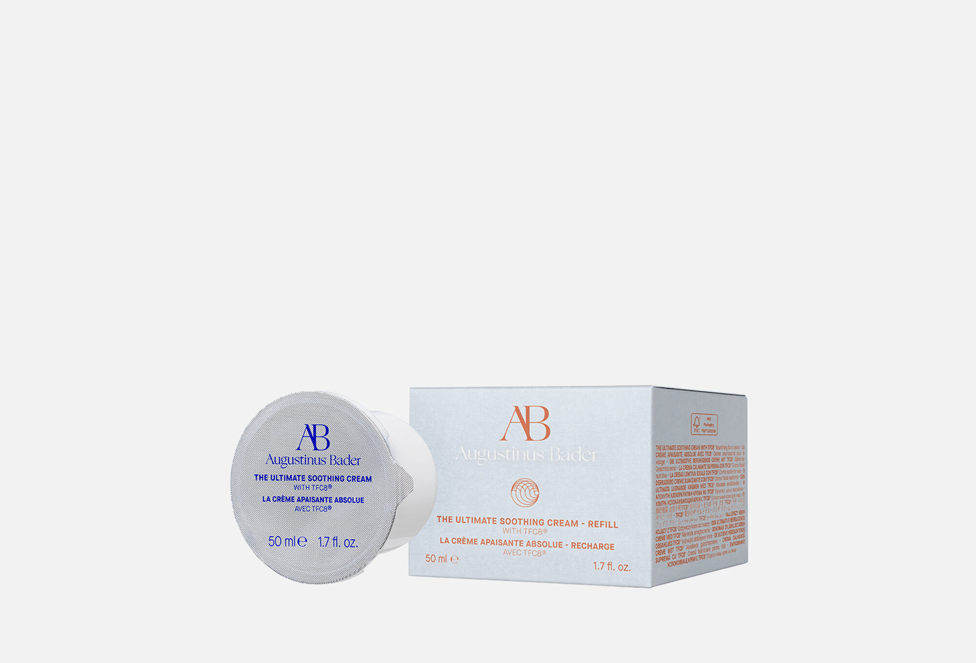 Сменный блок С успокаивающим кремом для лица AUGUSTINUS BADER THE ULTIMATE SOOTHING CREAM (REFILL) 50 мл