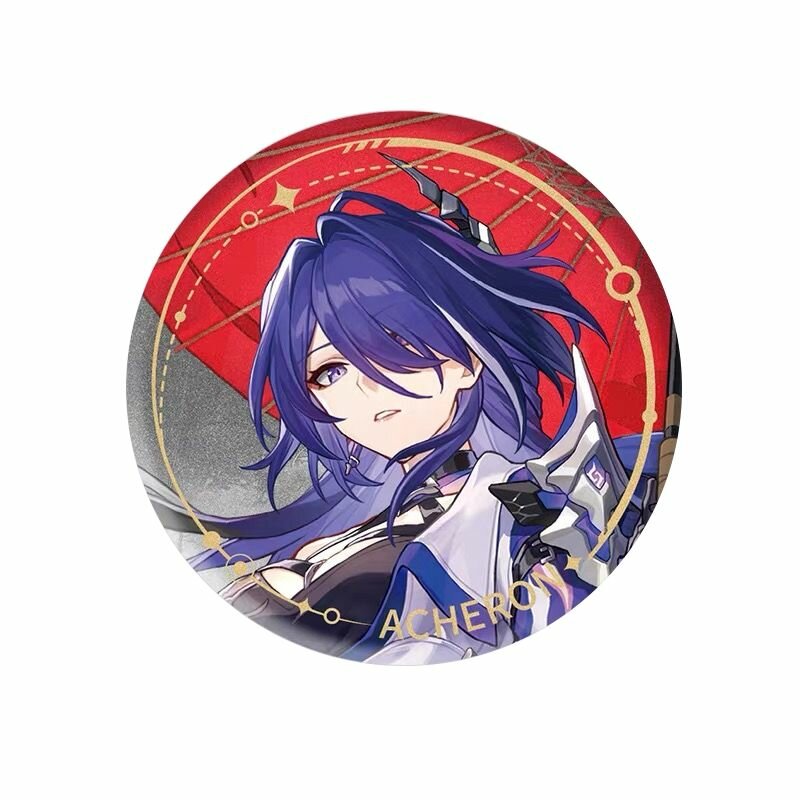 Значок miHoYo Honkai Impact "Misha" 6942421116660 металл 7,5 см