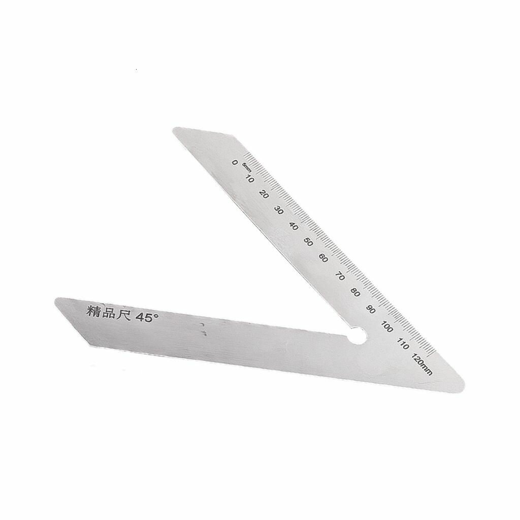 Малка, Угловая линейка из нержавеющей стали - 45 градусов