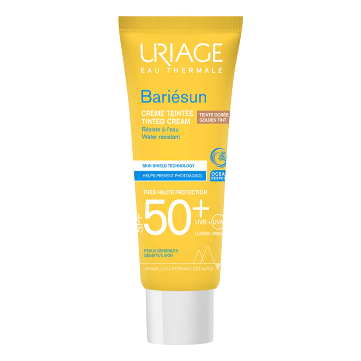 Солнцезащитный тональный крем для лица Uriage Bariesune Teintee SPF50+ 50 мл Золотистый