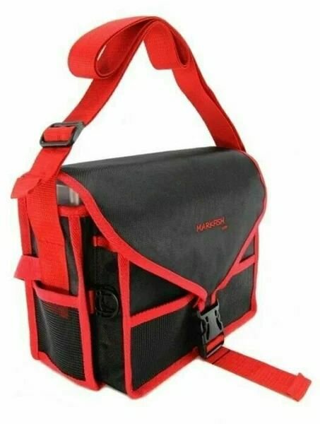 Сумка фирма FisherBox С110 (В комплекте 3 коробки), цвет: Чёрный-красный