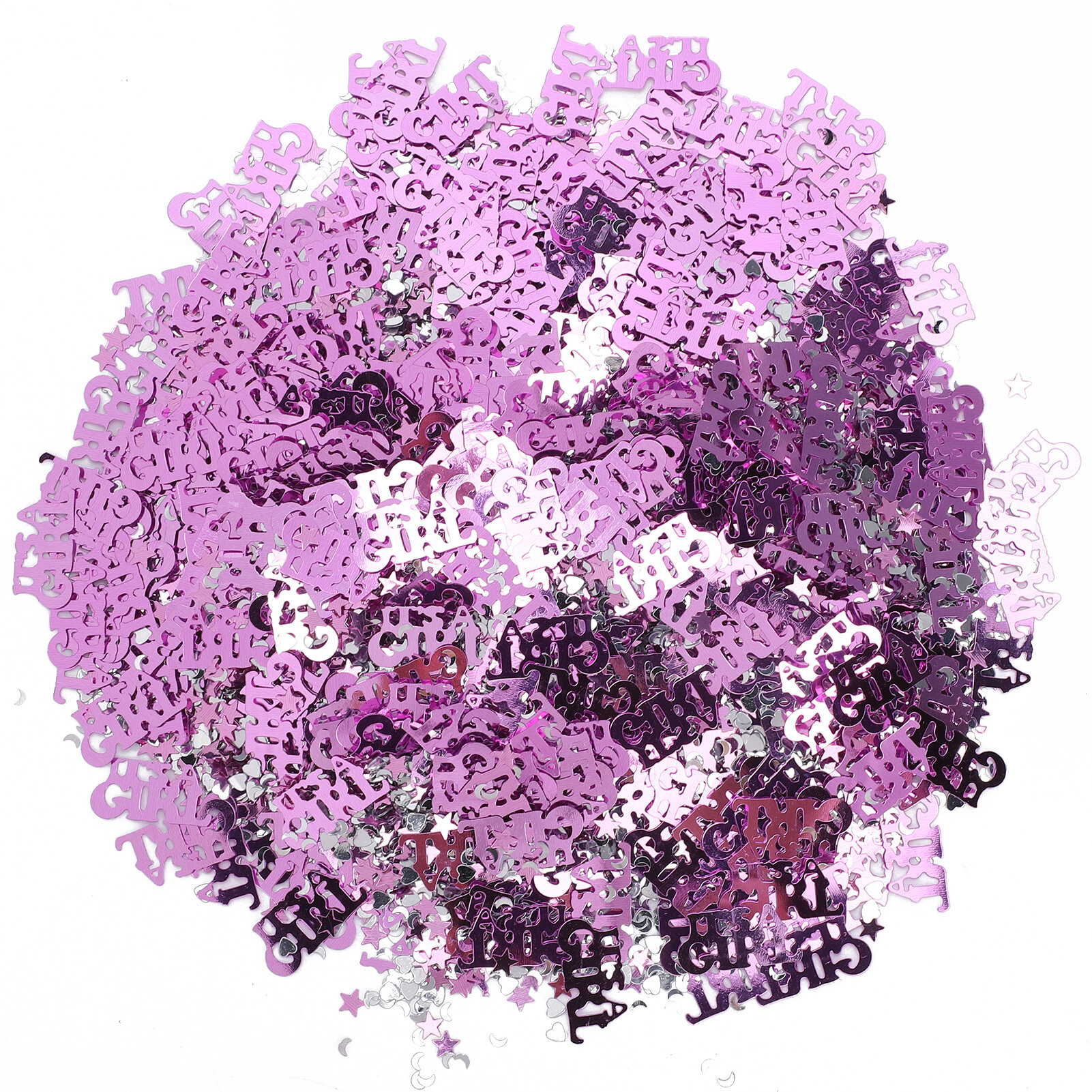 Украшение стола для вечеринки по случаю крещения ребенка: конфетти с буквами Луна , 5 звездами в форме сердца для девочек, вечеринки по случаю рождения ребенка и празднования рождения ребенка