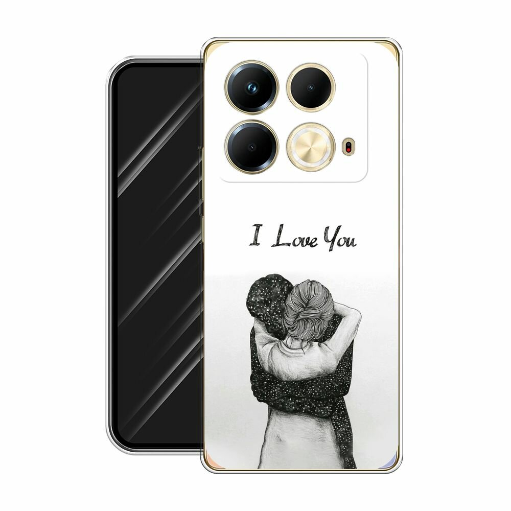 Чехол на Infinix Note 40 / Инфиникс Нот 40 с принтом I love you 1 — фото 1