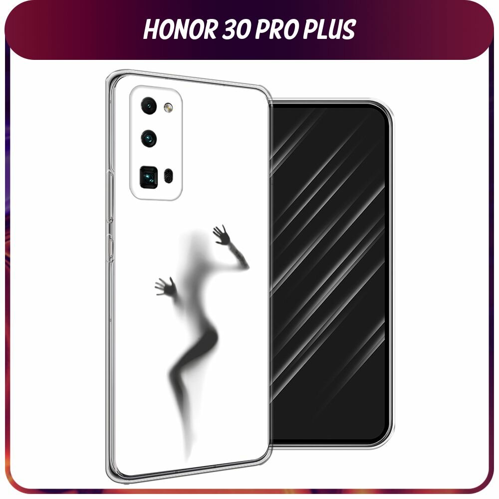 Чехол на Honor 30 Pro Plus / Хонор 30 Про Плюс с принтом "Девушка в душе"