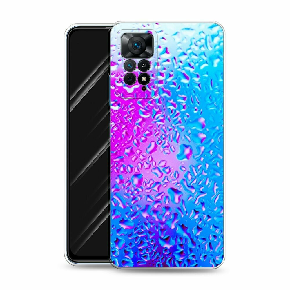 Чехол на Xiaomi Redmi Note 11E Pro / Сяоми Редми Нот 11E Pro Про с принтом "Капли на стекле" — фото 1