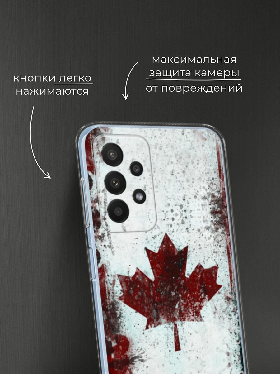 Чехол на Samsung Galaxy A23 / Самсунг Галакси А23 с принтом "Канада" — фото 1