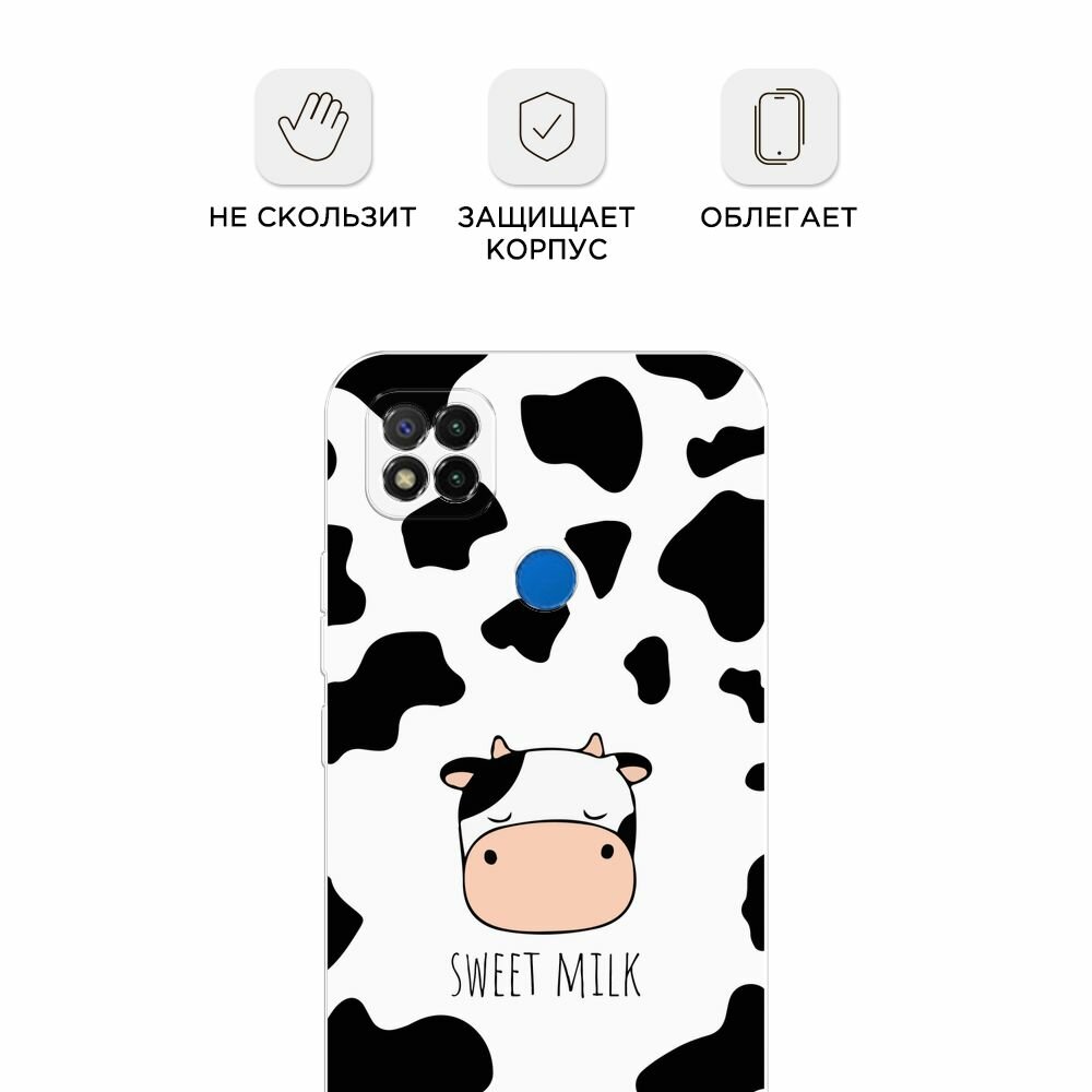 Чехол на Xiaomi Redmi 9C / Сяоми Редми 9C с принтом Sweet milk — фото 1