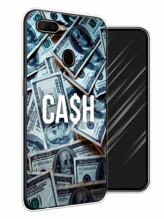 Силиконовый чехол на Oppo A5S/A12 / Оппо А5s/A12 с принтом "Cash"