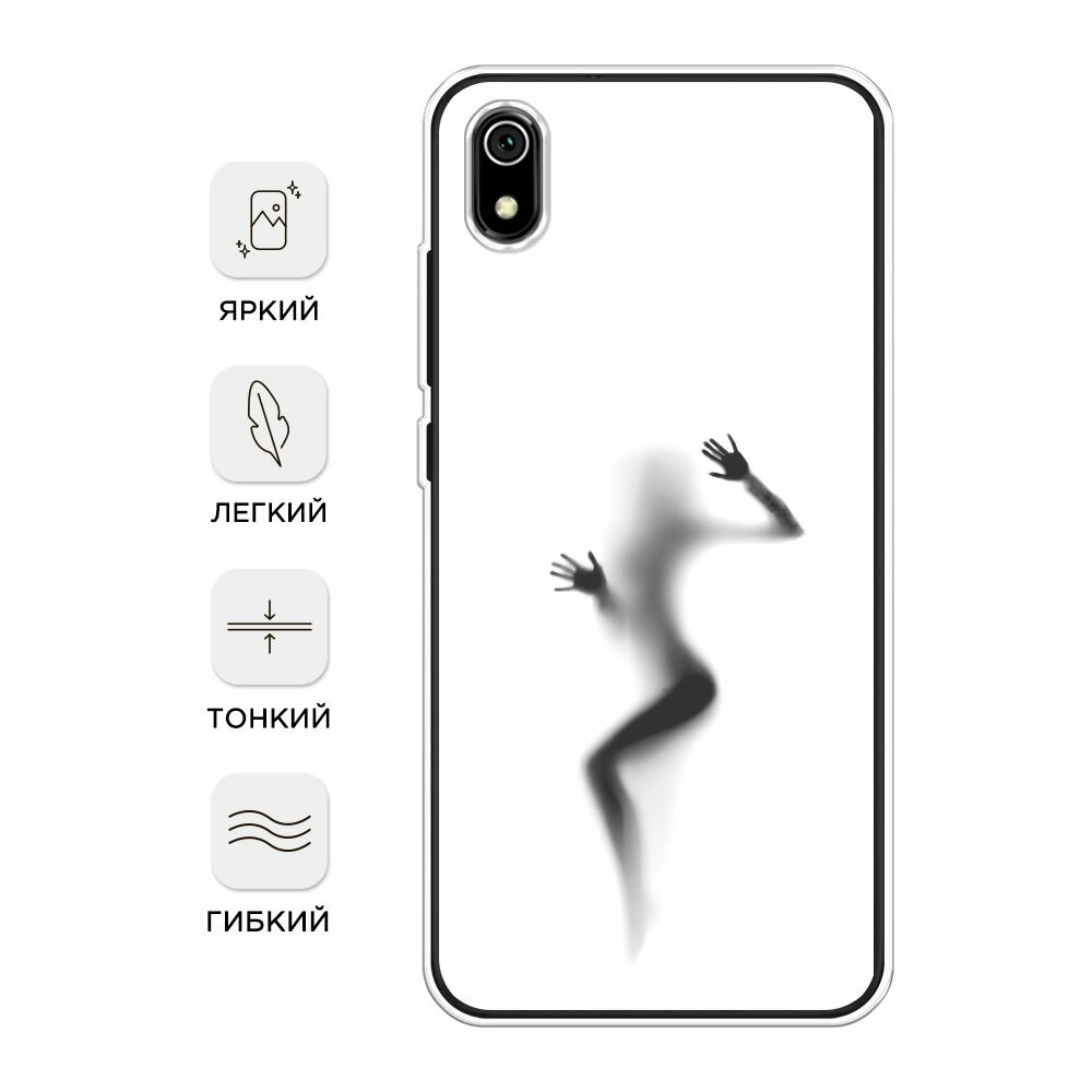 Чехол на Xiaomi Redmi 7A / Сяоми Редми 7А с принтом "Девушка в душе" — фото 1