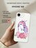 Чехол на Apple iPhone 16e/17e / Айфон 16е/17e с принтом "Единорог с пионами", пр...