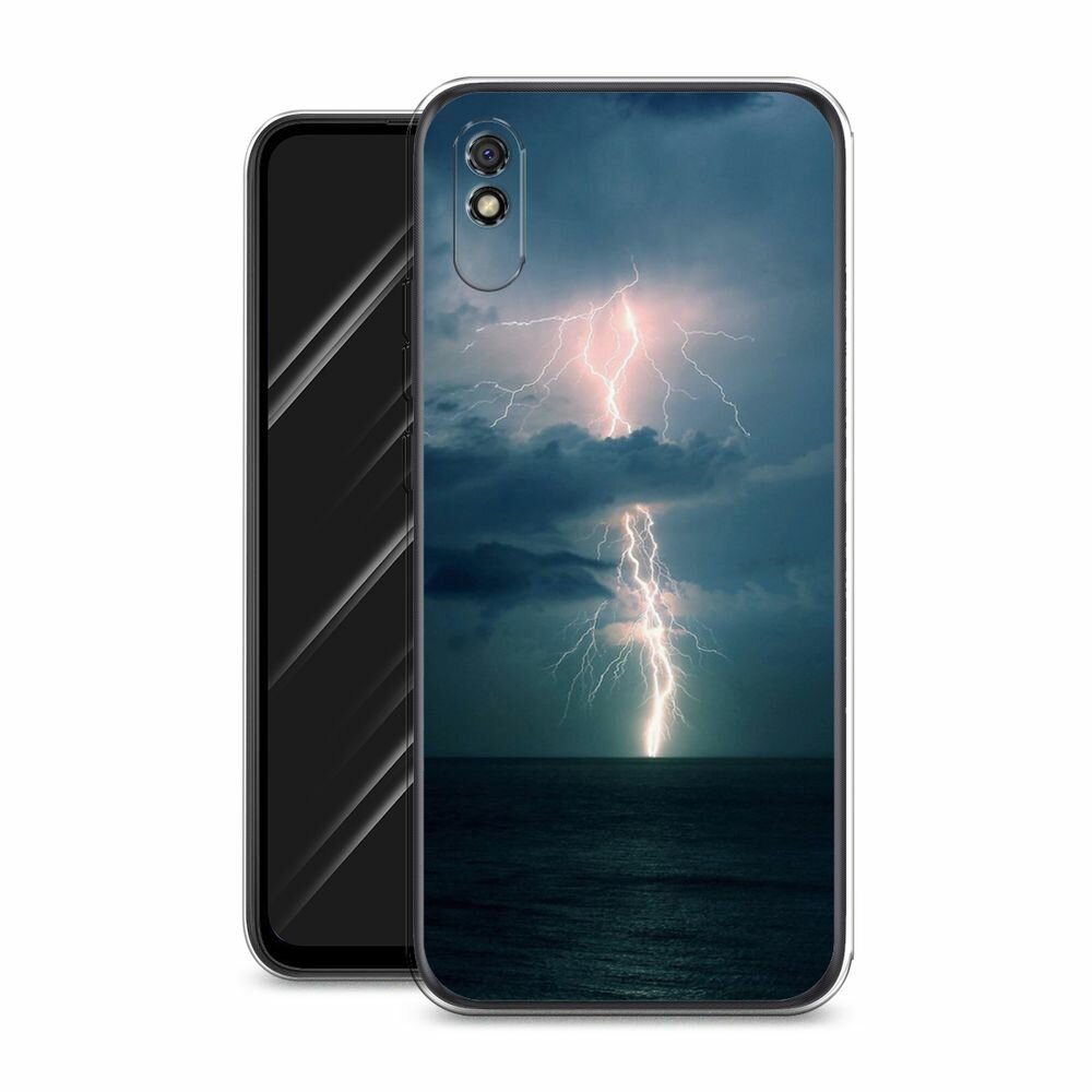 Чехол на Xiaomi Redmi 9A / Сяоми Редми 9А с принтом "Молния 1" — фото 1