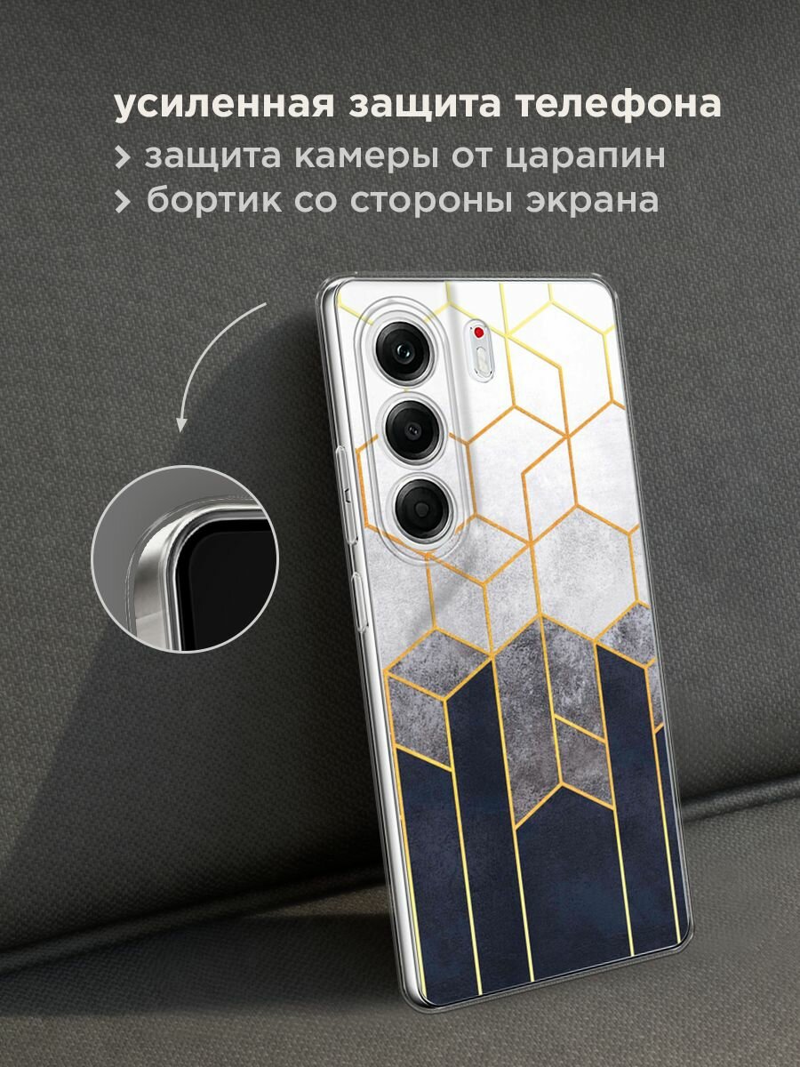 Чехол на Tecno Camon 40 Pro 5G / Текно Камон 40 Про 5G с принтом "Черно-белая мозаика" — фото 1