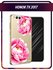 Чехол на Honor 7X / Хонор 7Х с принтом "Open peonies", прозрачный