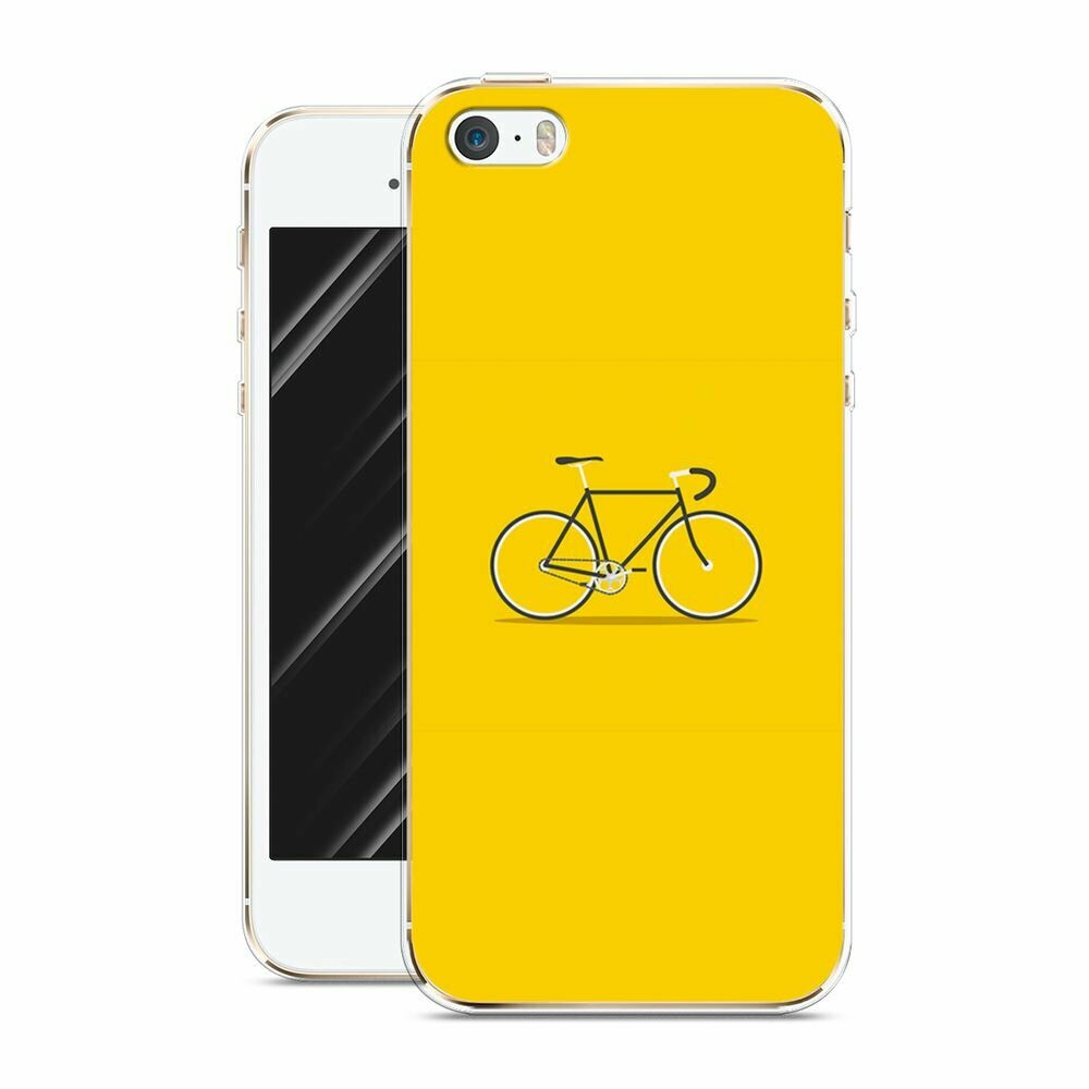 Чехол на Apple iPhone 5/5S/SE / Айфон 5/5S/SE с принтом "Хобби велосипед 1" — фото 1