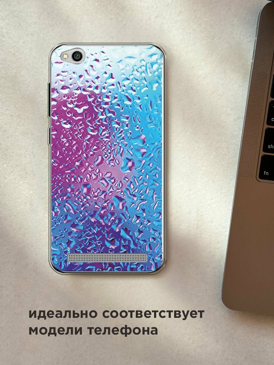 Чехол на Xiaomi Redmi 5A / Сяоми Редми 5а с принтом "Капли на стекле" — фото 1