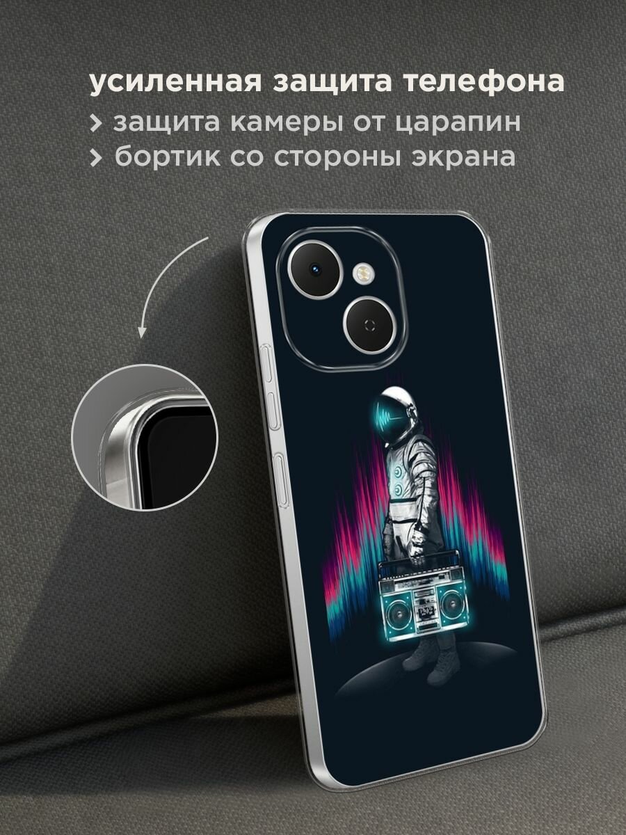 Чехол на Tecno Spark 40C / Текно Спарк 40C с принтом "Космическая вечеринка" — фото 1