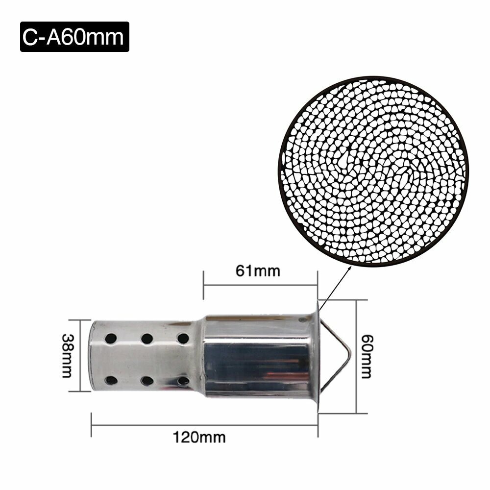 Глушитель мотоцикла C-A60, 60 мм, DB Killer
