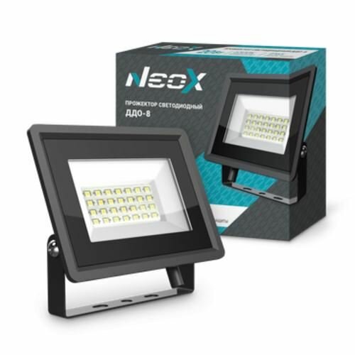 Прожектор светодиодный Neox NEOX, 20 Вт, 6500К, 2000 Лм, 100 Лм/Вт, IP65